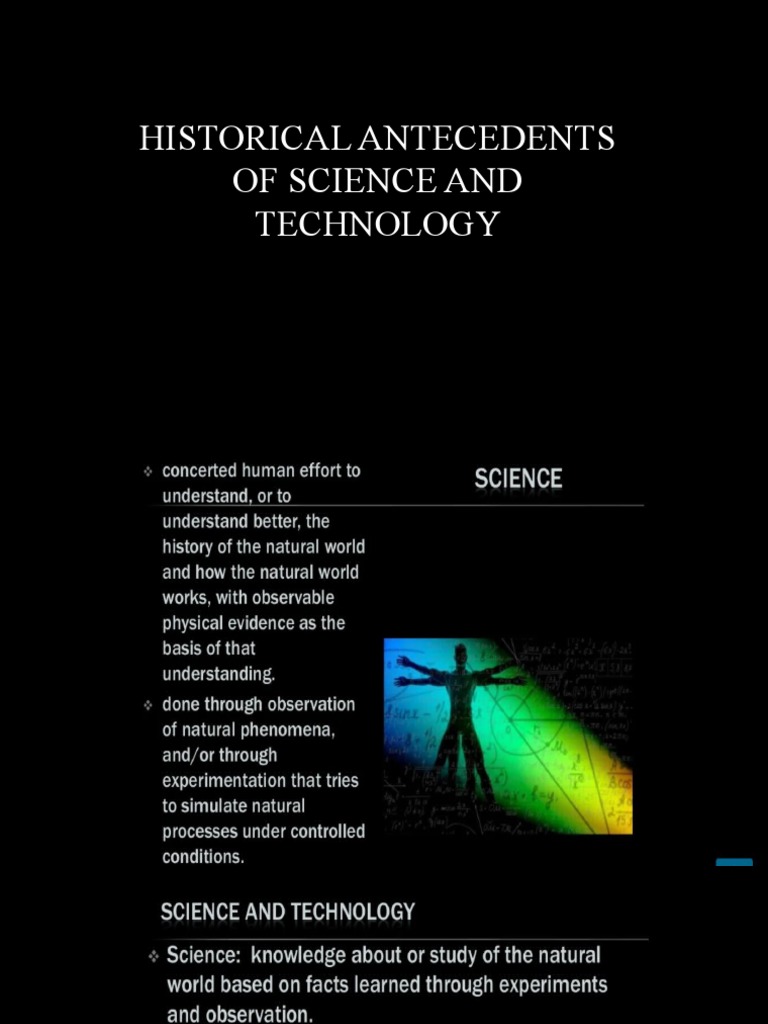 Historical Antecedents of Science and Technology | PDF | Technology ...