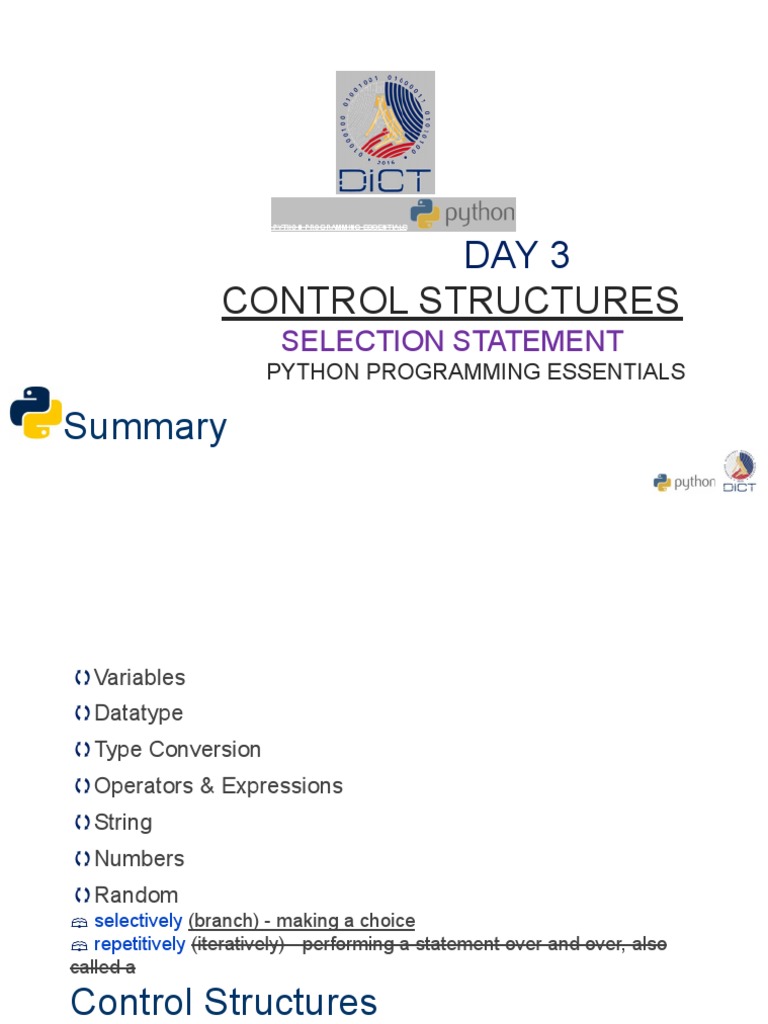 Control Structures: Selection Statement | Descargar gratis PDF | Control Flow | Computing