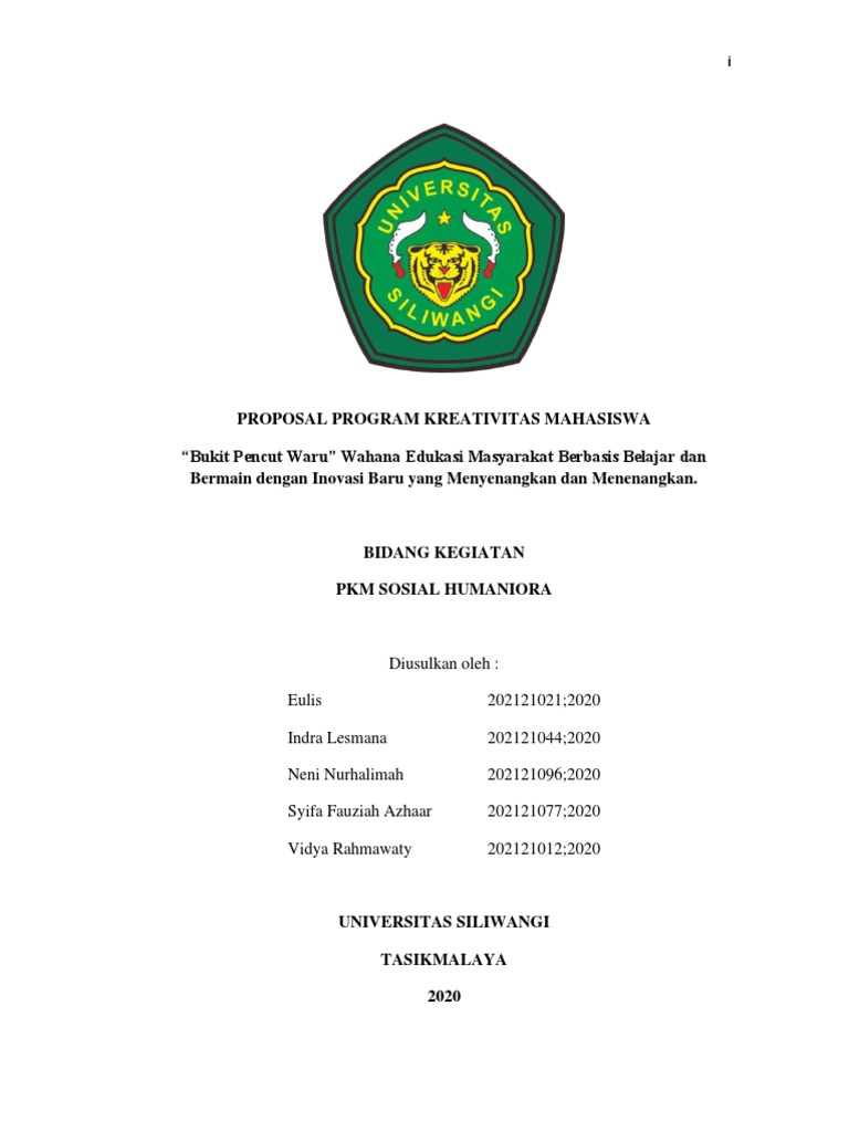 Proposal PKM-M Kel.9-A-dikonversi | PDF