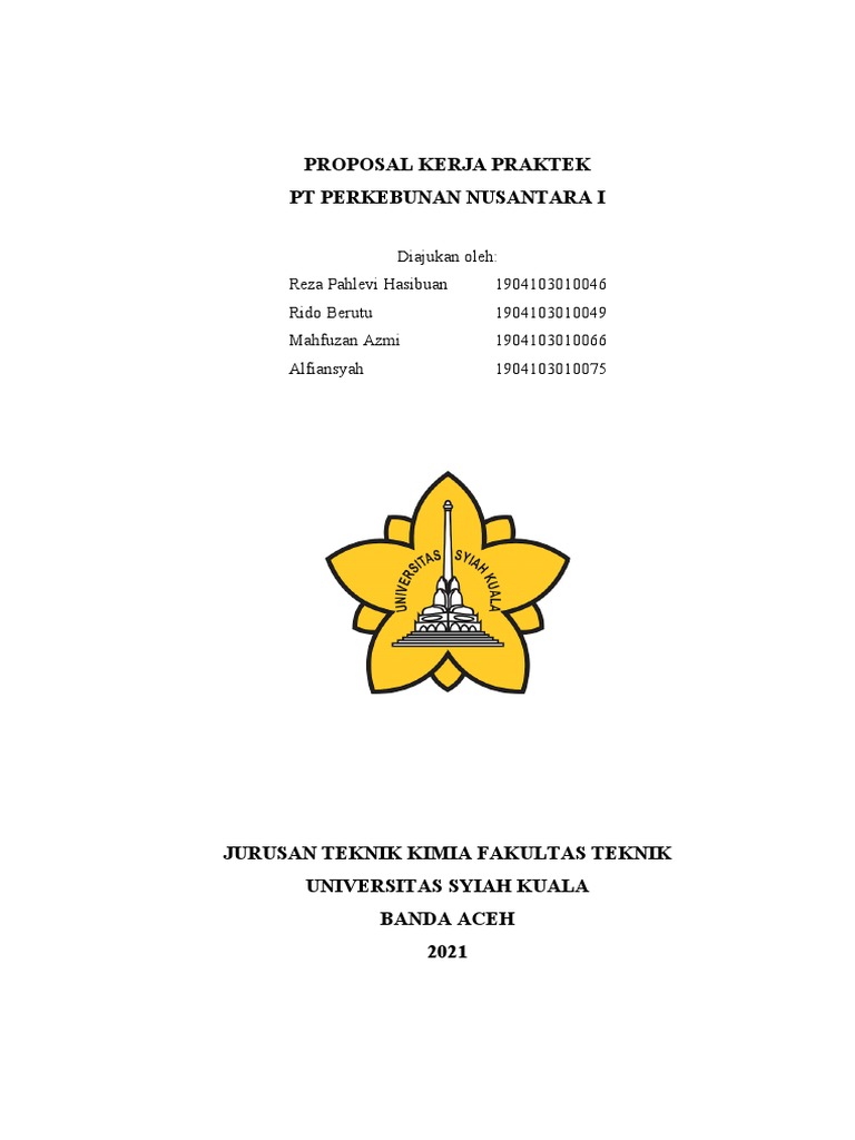 Proposal Kerja Praktek-1 | PDF