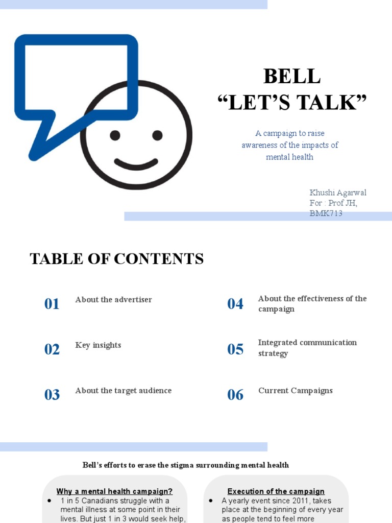 Bell Let's Talk Case Study | PDF | Popular Culture & Media Studies ...