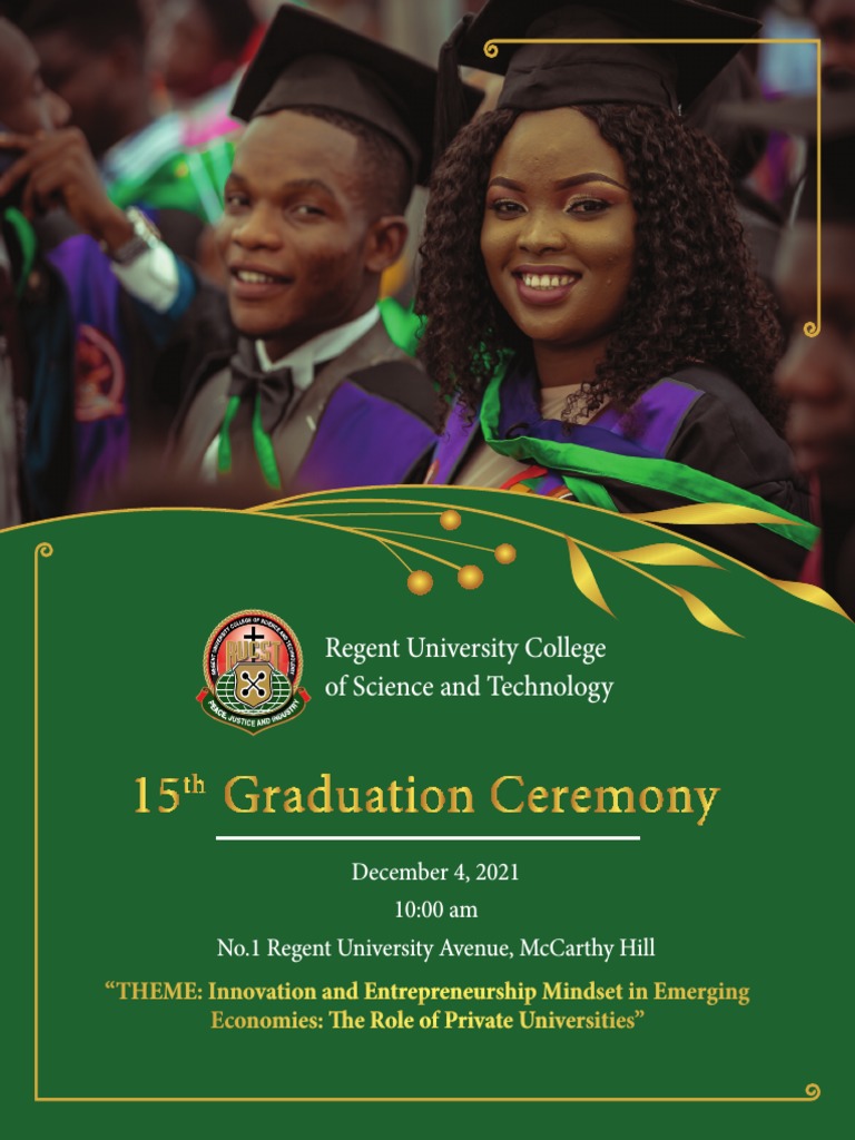 Regent Graduation Brochure 2021 | PDF