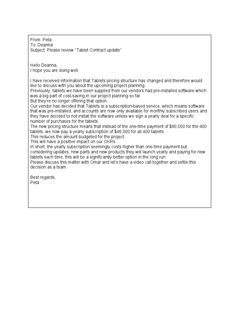 Coursera Senior Stakeholder Email | PDF