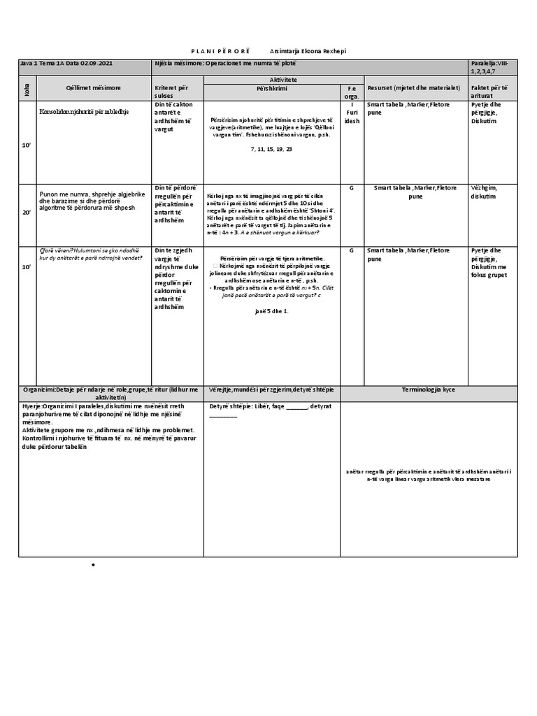 Pergaditje Ditore KL 8 | PDF