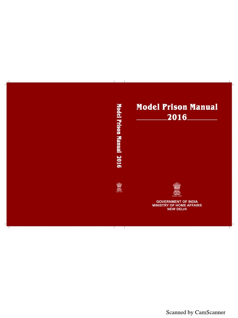 Part 1 Model Prison Manual 2016 | PDF