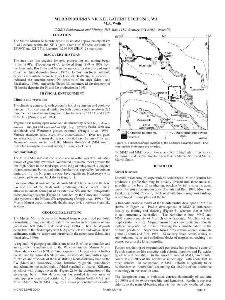 Murrin Murrin | PDF | Nickel | Geology