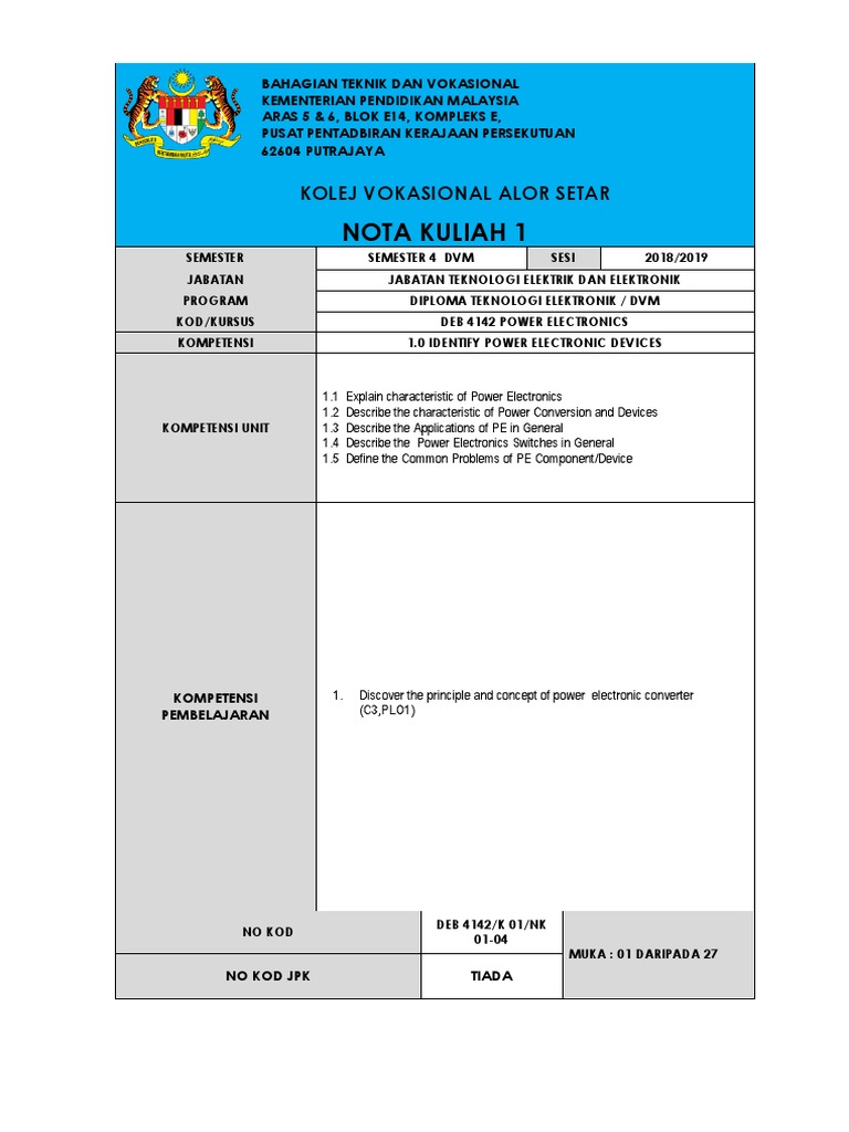 Nota Kuliah 1 (Measurement and Inrtumentation | PDF