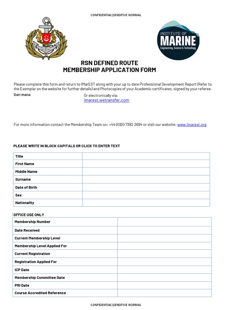RSN Application Form 21-22 | PDF | Information Privacy | Diploma