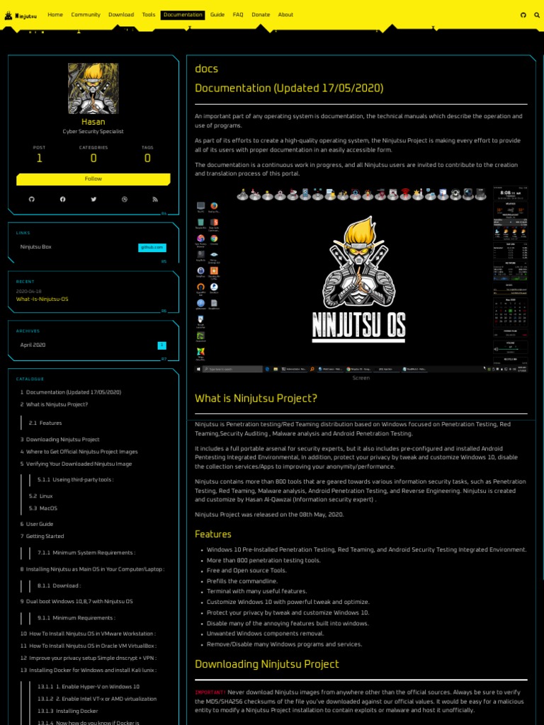 Docs - Ninjutsu OS | PDF