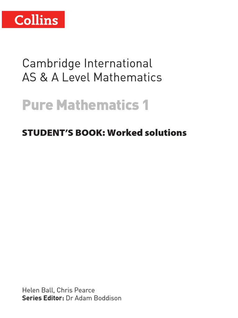 Pure Maths-1 | PDF | Mathematics | Mathematical Concepts