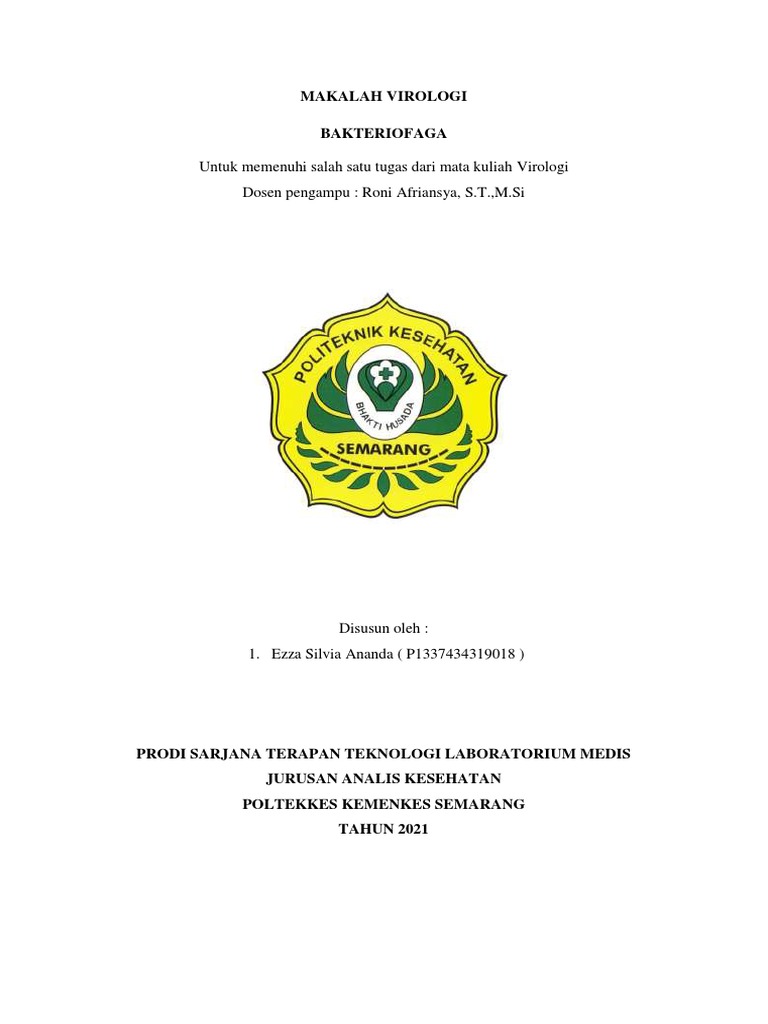 Ezza Silvia Ananda (Makalah Bakteriofaga) | PDF