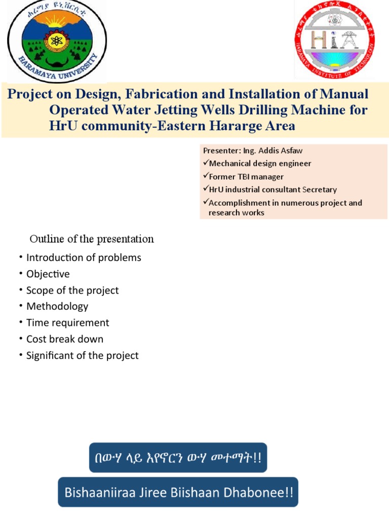Manual Water Jetting Well Drilling Project | PDF | Oil Well | Water