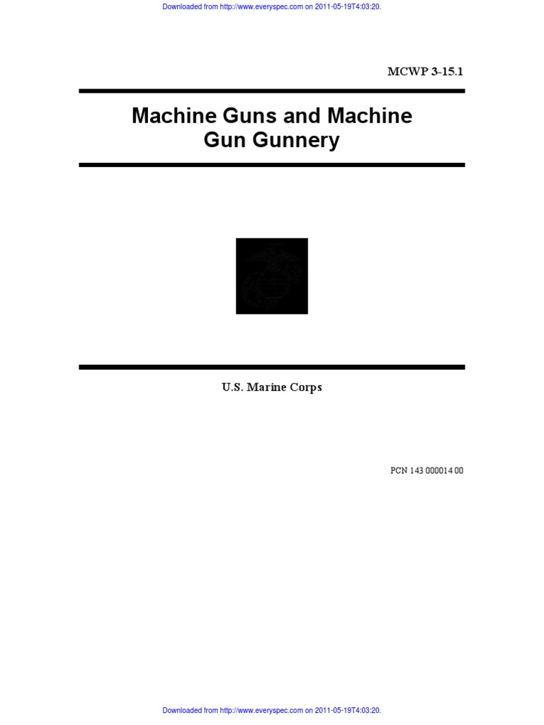 Usmc MCWP 3-15-1 | PDF | Artillery | Machine Gun