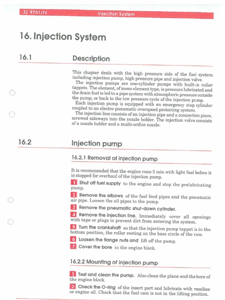 Wartsila Injection System | PDF