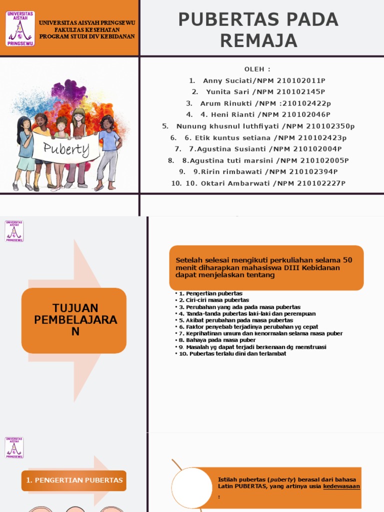 Pubertas Remaja: Ciri dan Perubahan | PDF | Pengembangan Diri | Kesehatan Holistik