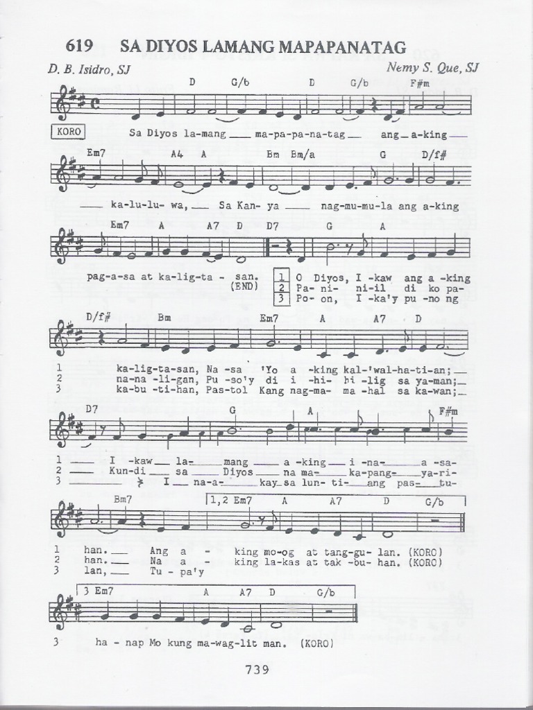 Sa Diyos Lamang Mapapanatag 1 | PDF