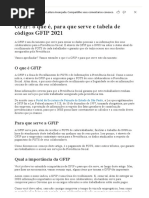 Tabela de Códigos GFIP para o PPP - Ajuda Bem - Care | PDF