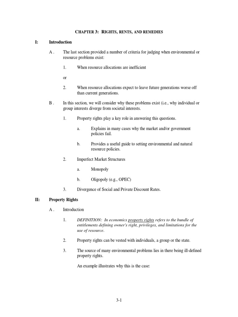 Understanding Property Rights and Efficiency | PDF | Externality | Property
