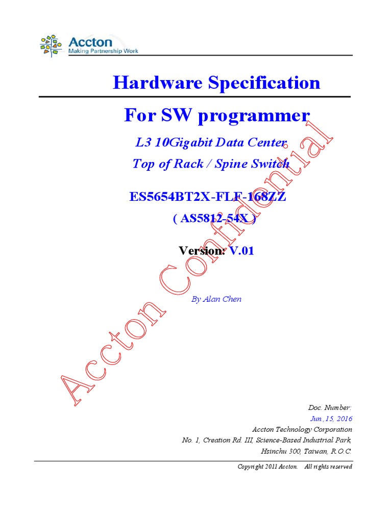 AS5812-54X HW Spec Programming Application V0.1 0515 2016 | PDF | Flash ...