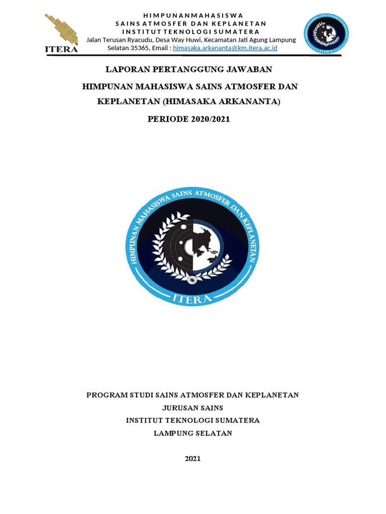 Laporan Pertanggungjawaban HIMASAKA 2021 | PDF