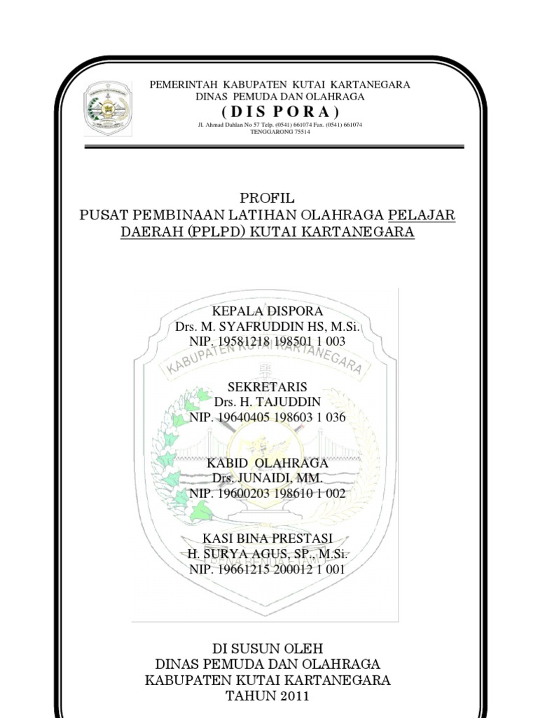 Profil Atlet PPLPD Kutai Kartanegara 2011 | PDF
