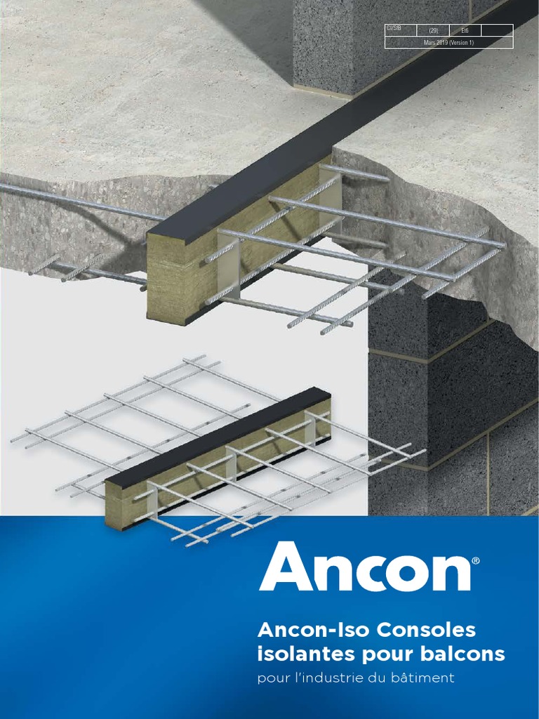 Consoles Isolantes Pour Balcons Ancon-Iso | PDF | Acier | Résistance ...