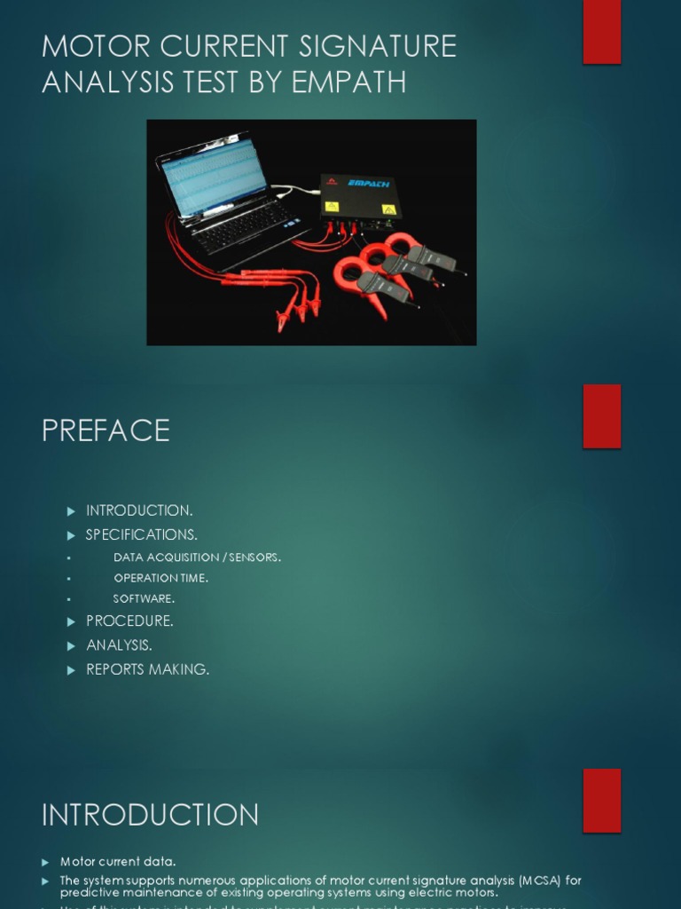 Motor Current Signature Analysis Test | PDF | Electric Motor | Amplifier