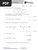 Year 8 Area and Volume Revision Worksheet | PDF | Area | Volume