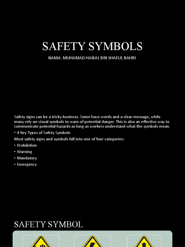 Safety Symbols | PDF