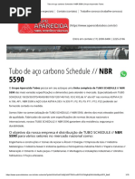 Tabela de Tubos Schedule | PDF