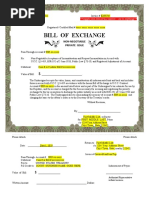 Bill of Exchange Template | PDF | Payments | Uniform Commercial Code