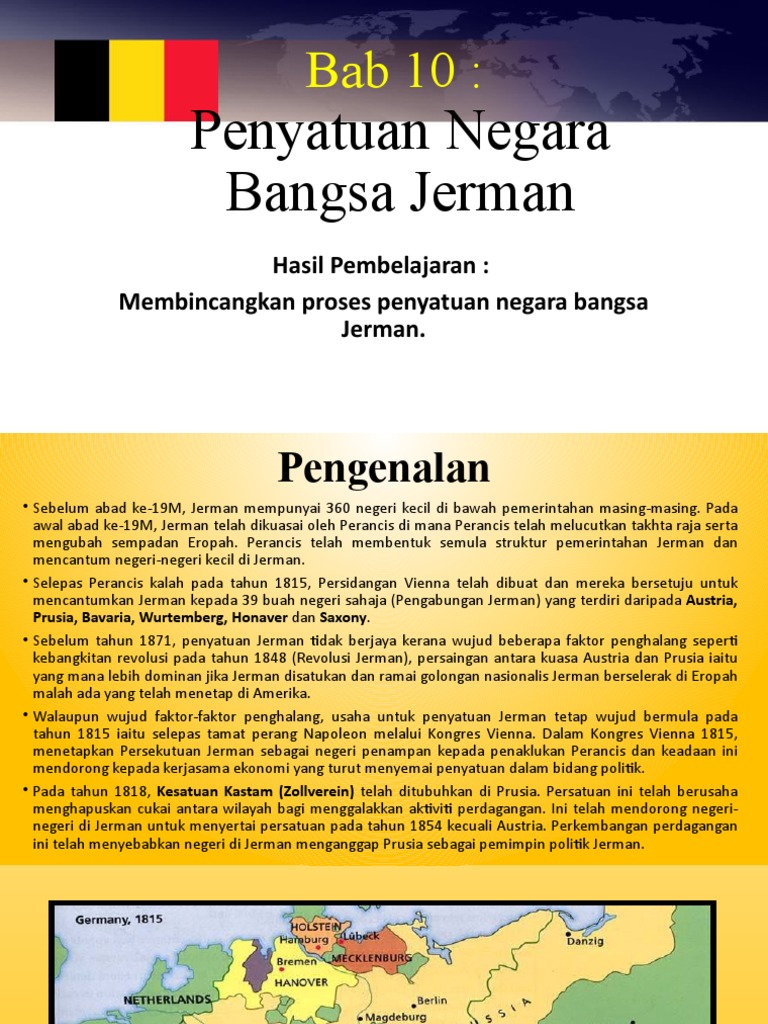 Bab 10 Penyatuan Negara Bangsa Jerman | PDF