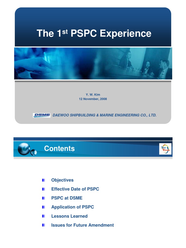 7 PSPC (The 1st PSPC Experience, Korea) | PDF