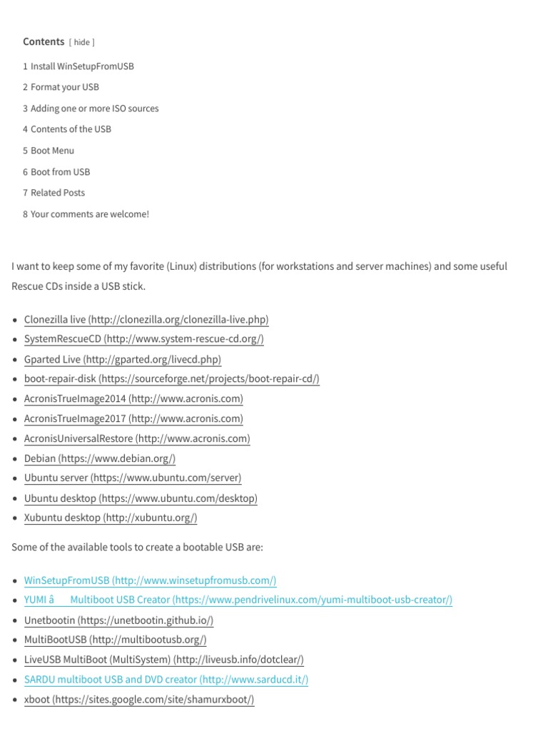 Easily Create A Bootable USB With Multiple ISO Images | PDF | Usb Flash ...