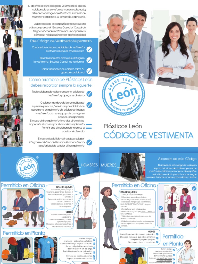 Código de Vestimenta Empresarial | PDF | Ropa | Apariencia humana
