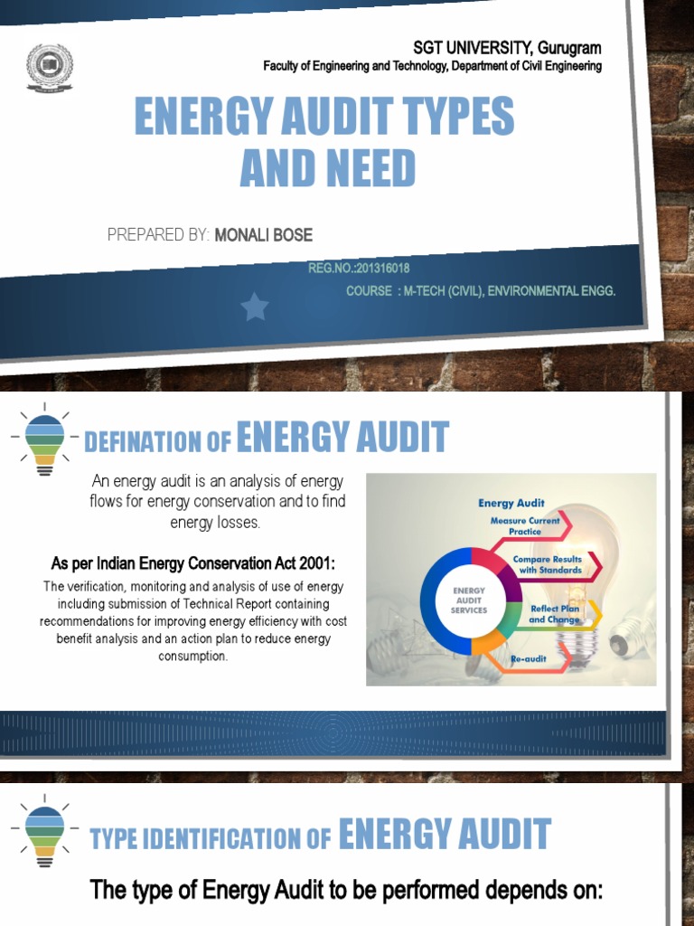 Energy Audit Types and Need | PDF | Audit | Energy Conservation