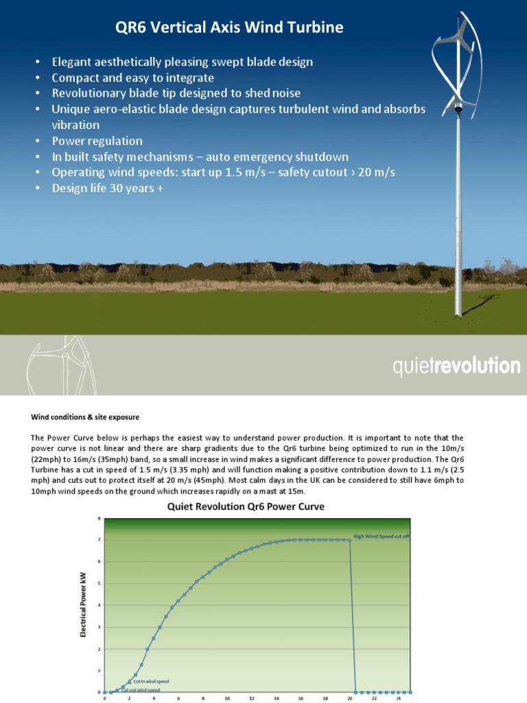 Qr6 Additional Information 2020 | PDF | Wind Turbine | Mechanical ...
