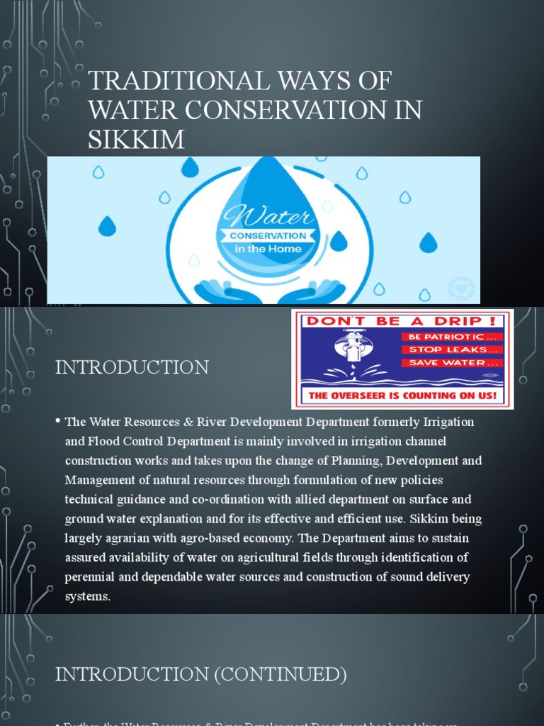 Traditional Water Conservation in Sikkim | PDF | Irrigation | Economies