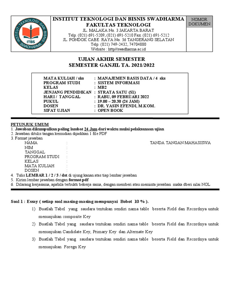 95 Uas MBD MB2 Si | PDF