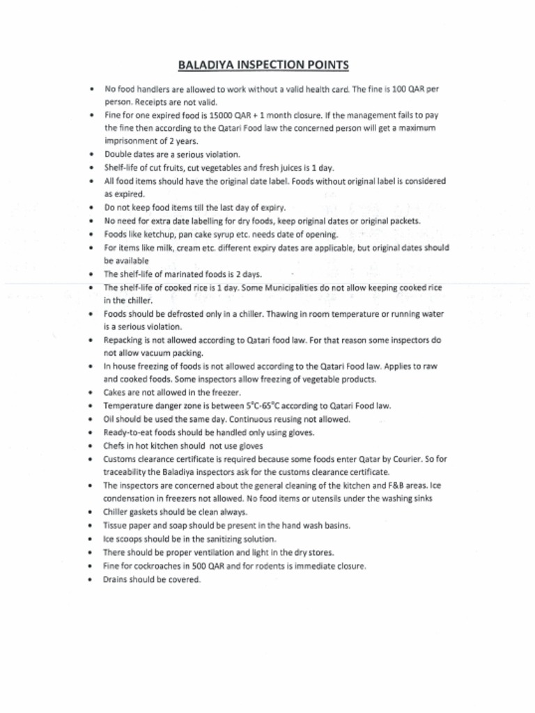 Baladiya Requirements | PDF