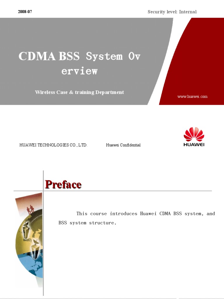 An Overview of Huawei's CDMA BSS System and Network Components | PDF ...