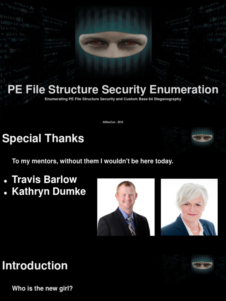 Pe File Structure Security Enumeration And Custom Base 64 Steganography Pdf Computing