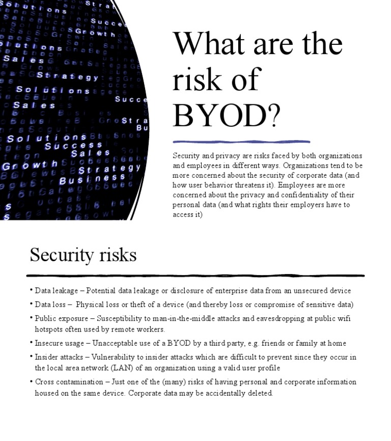What Are The Risk of Byod? | PDF