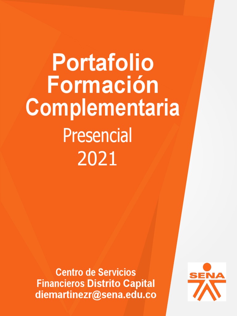 Brochure Formación Complementaria CSF-SENA | PDF | Marketing | Economias
