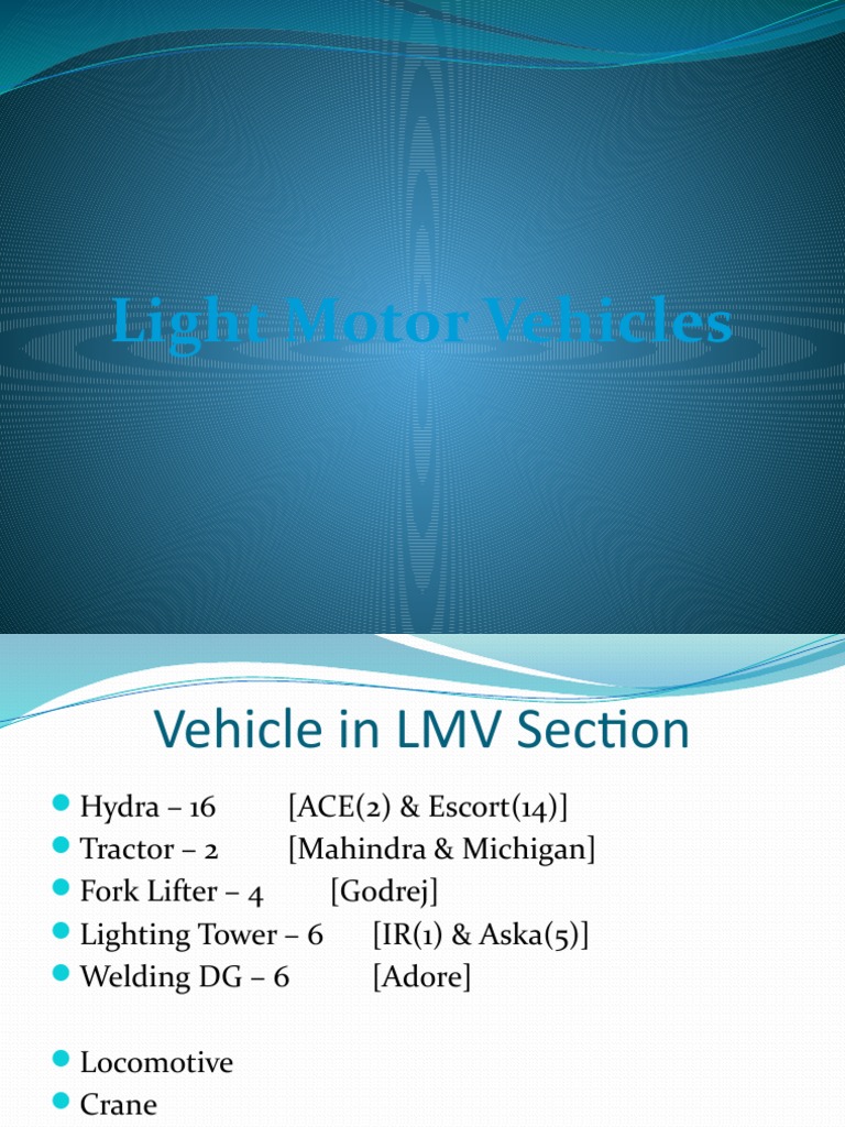 Light Motor Vehicles | PDF | Construction | Welding