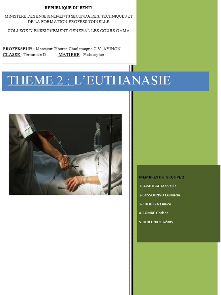 L'euthanasie | PDF