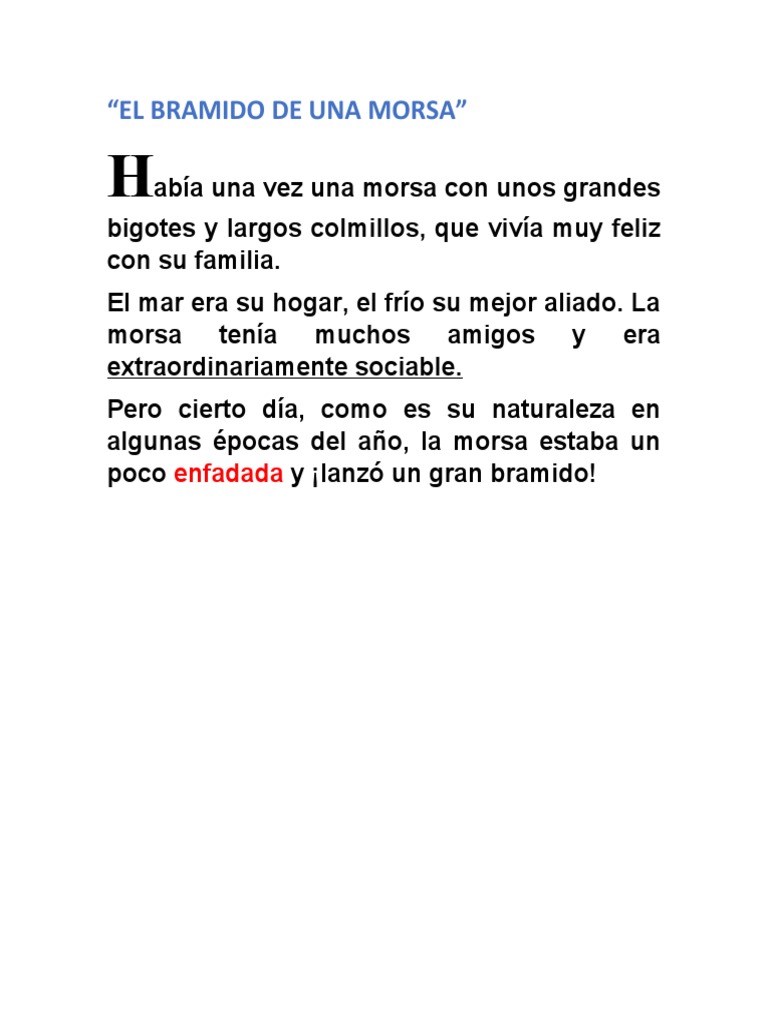 El Bramido de Una Morsa | PDF