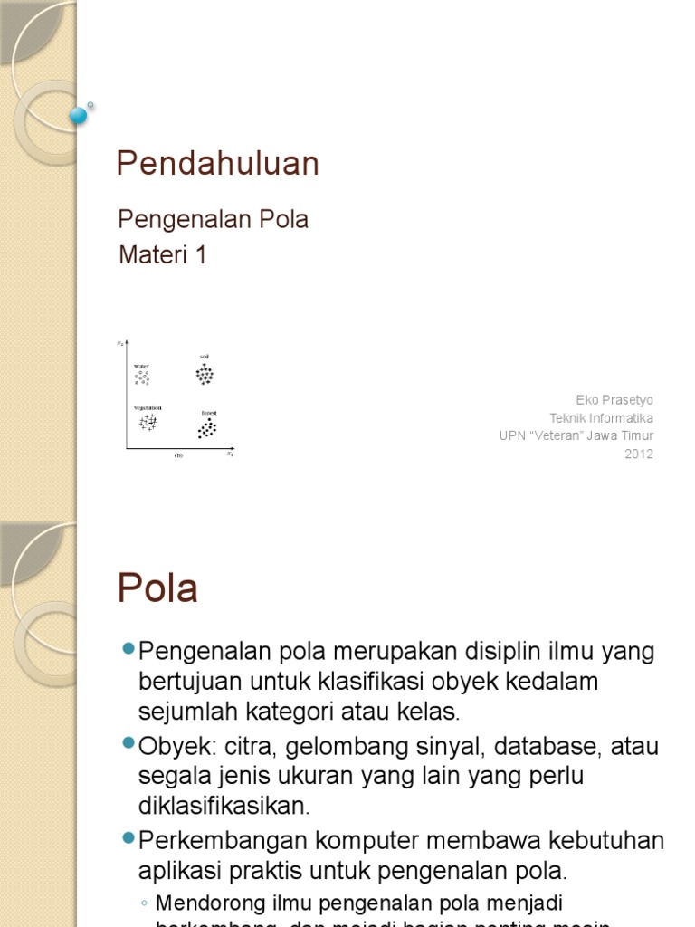Pengenalan Pola 1 | PDF