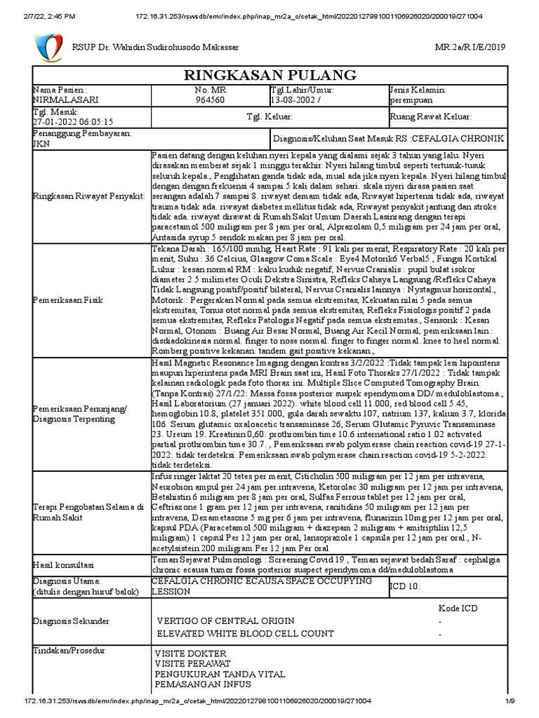 Ringkasan Pulang | PDF