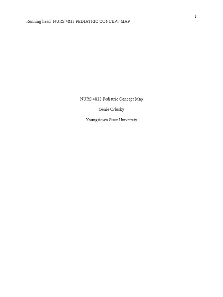 Pediatric Concept Map | PDF | Pain | Mental Disorder